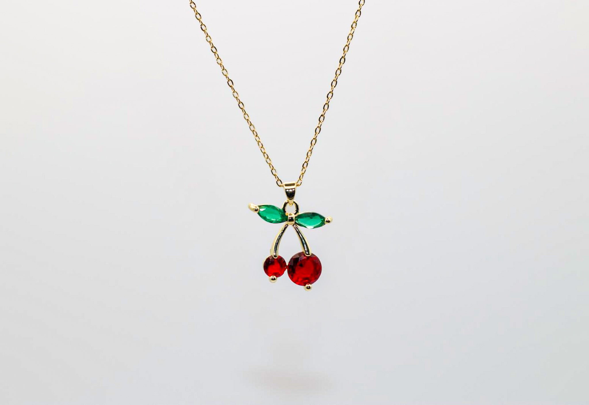 Cherry Bliss Pendant Necklace | Halo Gem UK